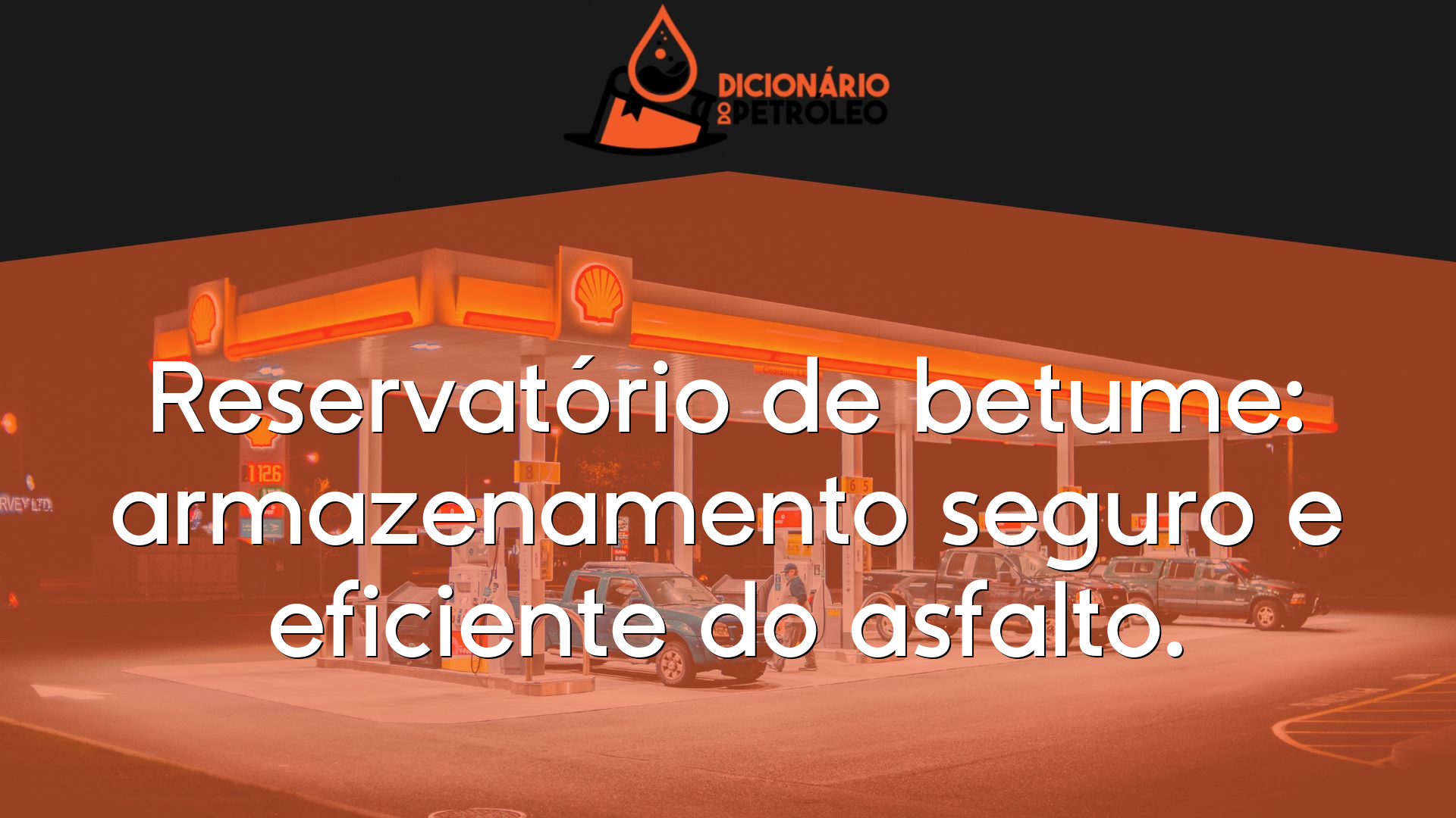 Reservatório de betume: armazenamento seguro e eficiente do asfalto.